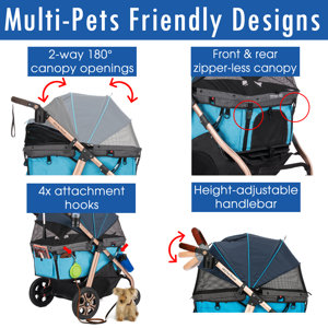 HPZ Pet Rover Titan HD Folding Standard Stroller & Reviews | Wayfair