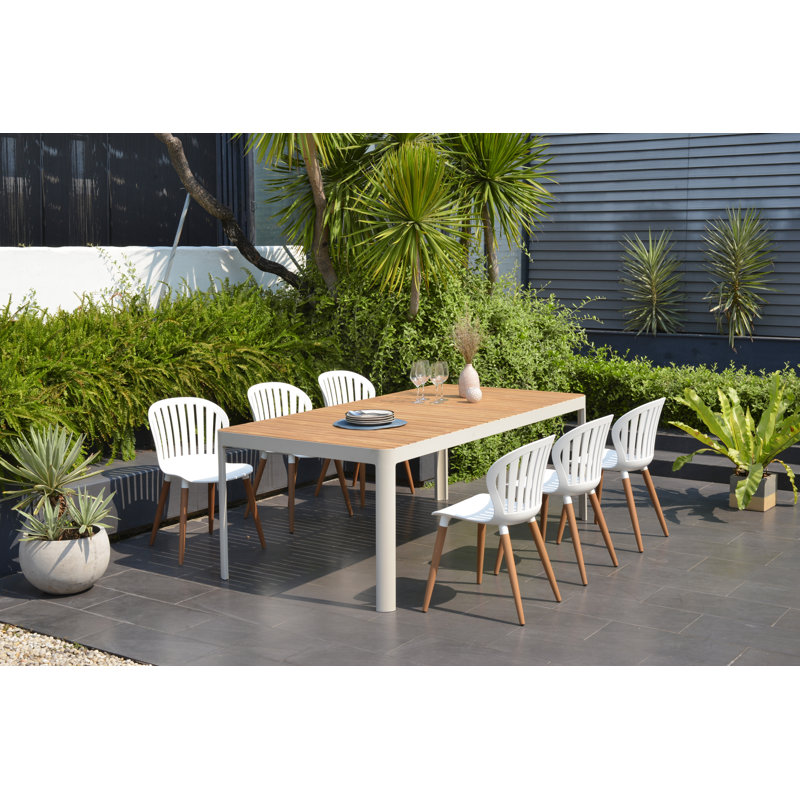 Corrigan Studio® Lujane 7pc FSC Certified Outdoor Patio Dining Set ...