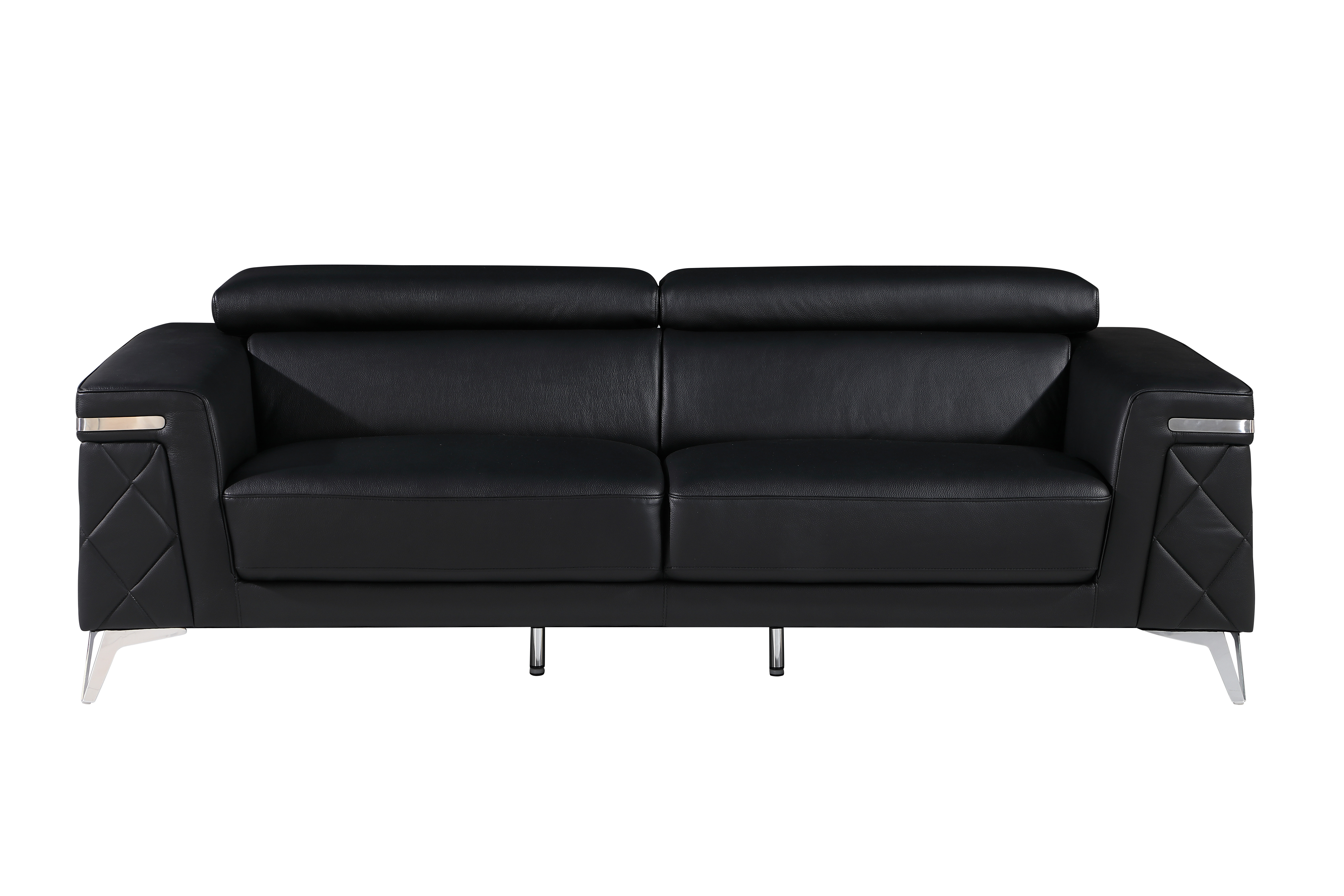 Orren Ellis Bastow 89'' Top Grain Genuine Leather Flared Arm Sofa | Wayfair