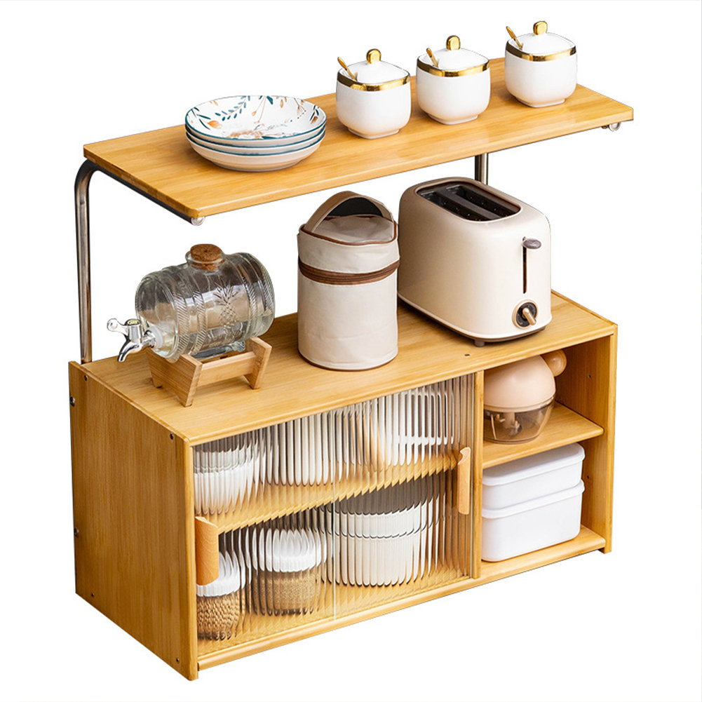 Ebern Designs Cabinet Organizer Shelf, Kitchen Countertop Storage Rack ...