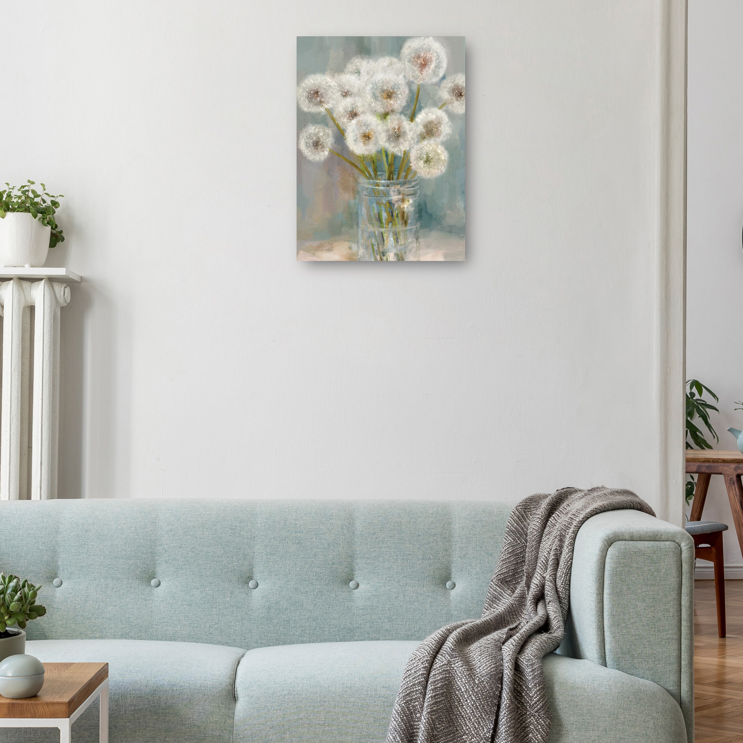 Winston Porter Mason Jar Wishes I by Studio Arts Canvas Art Print | Wayfair