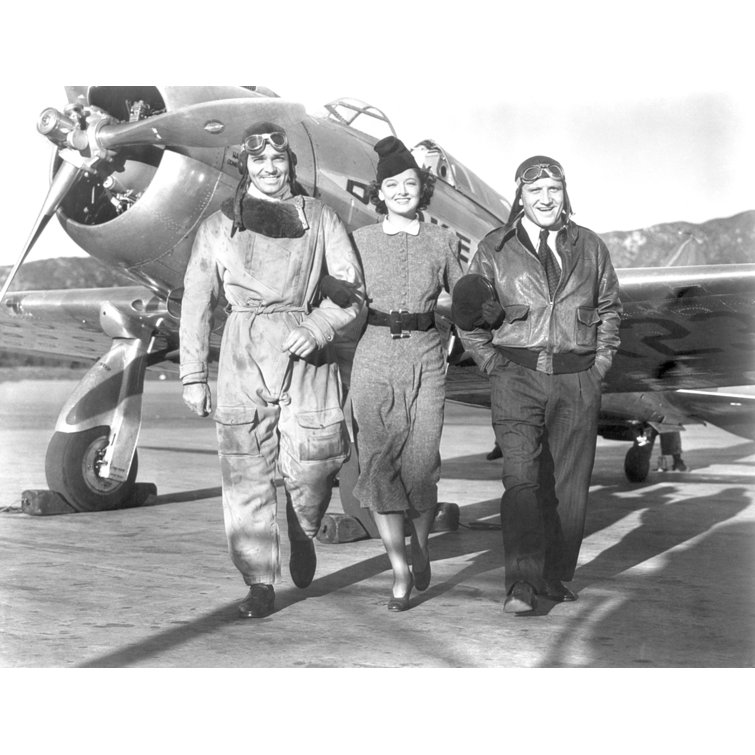 Globe Photos Entertainment Portrait Of Smiling Myrna Loy, Clark Gable ...