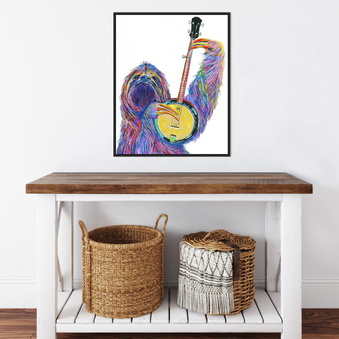 Trinx Melissa Symons Slow Banjo Framed On Canvas by Melissa Symons ...