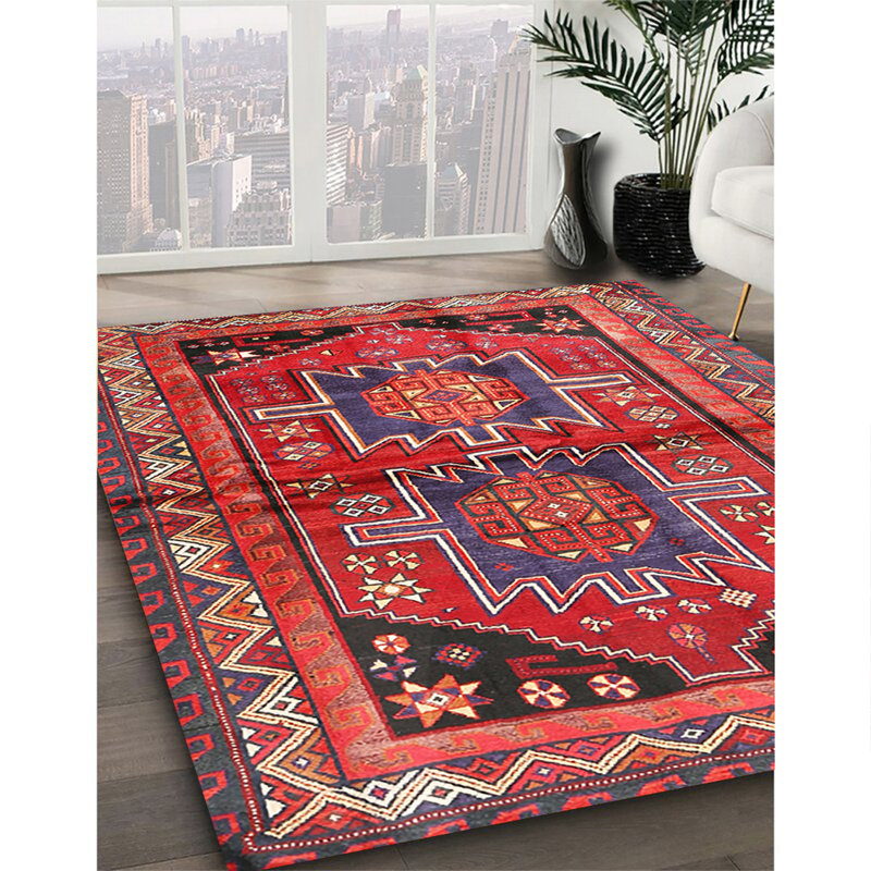 Bungalow Rose Southwestern Red Area Rug | Wayfair