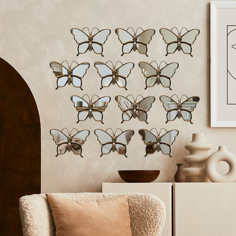 Brambly Cottage Amatrudo Butterfly Mirror | Wayfair.co.uk