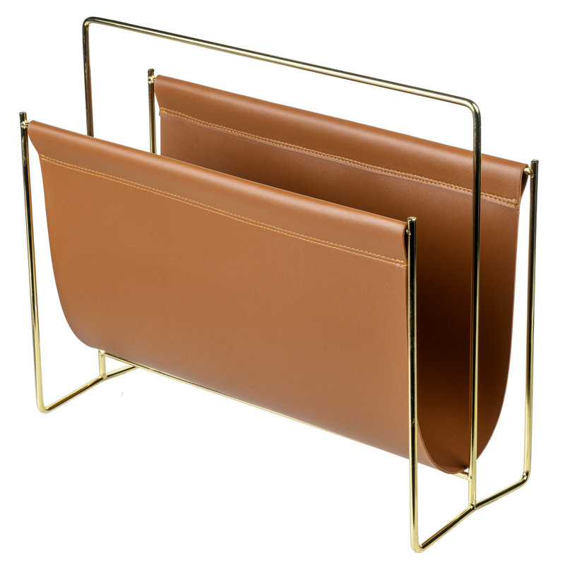 Ebern Designs Modern Standing Magazine Rack Holder & Reviews | Wayfair