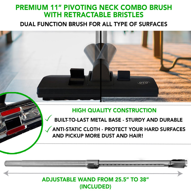 OVO Central Vacuum Standard Accessories with 30ft Low-Voltage Hose ...