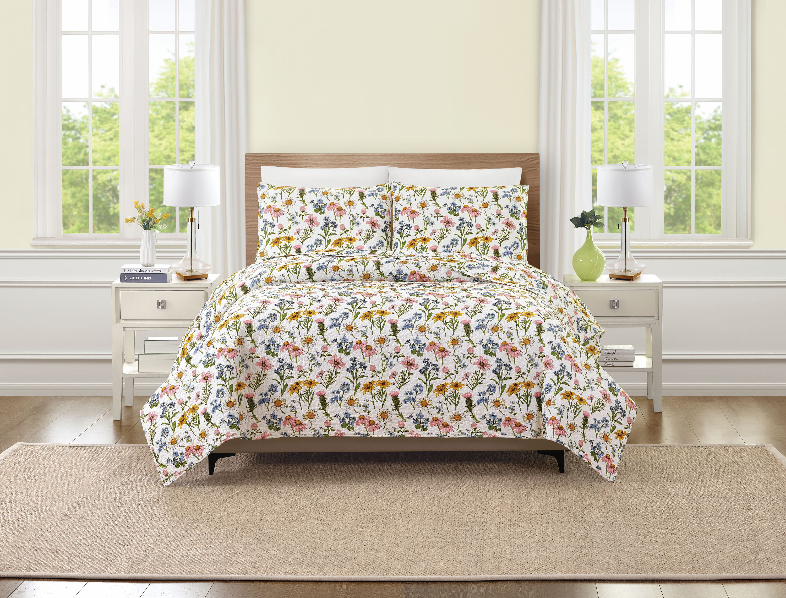 Sally Eckman Roberts Wildflower 100% Cotton Quilt Set | Wayfair