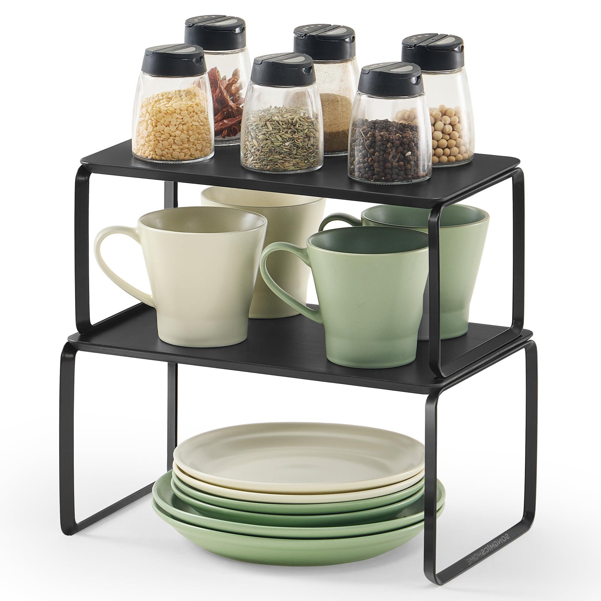 Latitude Run® 2-Piece Stackable Cabinet Organizer - Spice Rack | Wayfair
