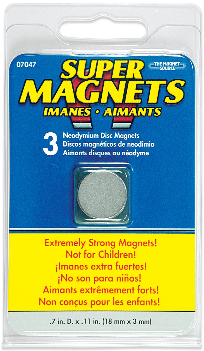 Master Magnetics Neodymium Disc Magnets (Pack of 3) - Wayfair Canada