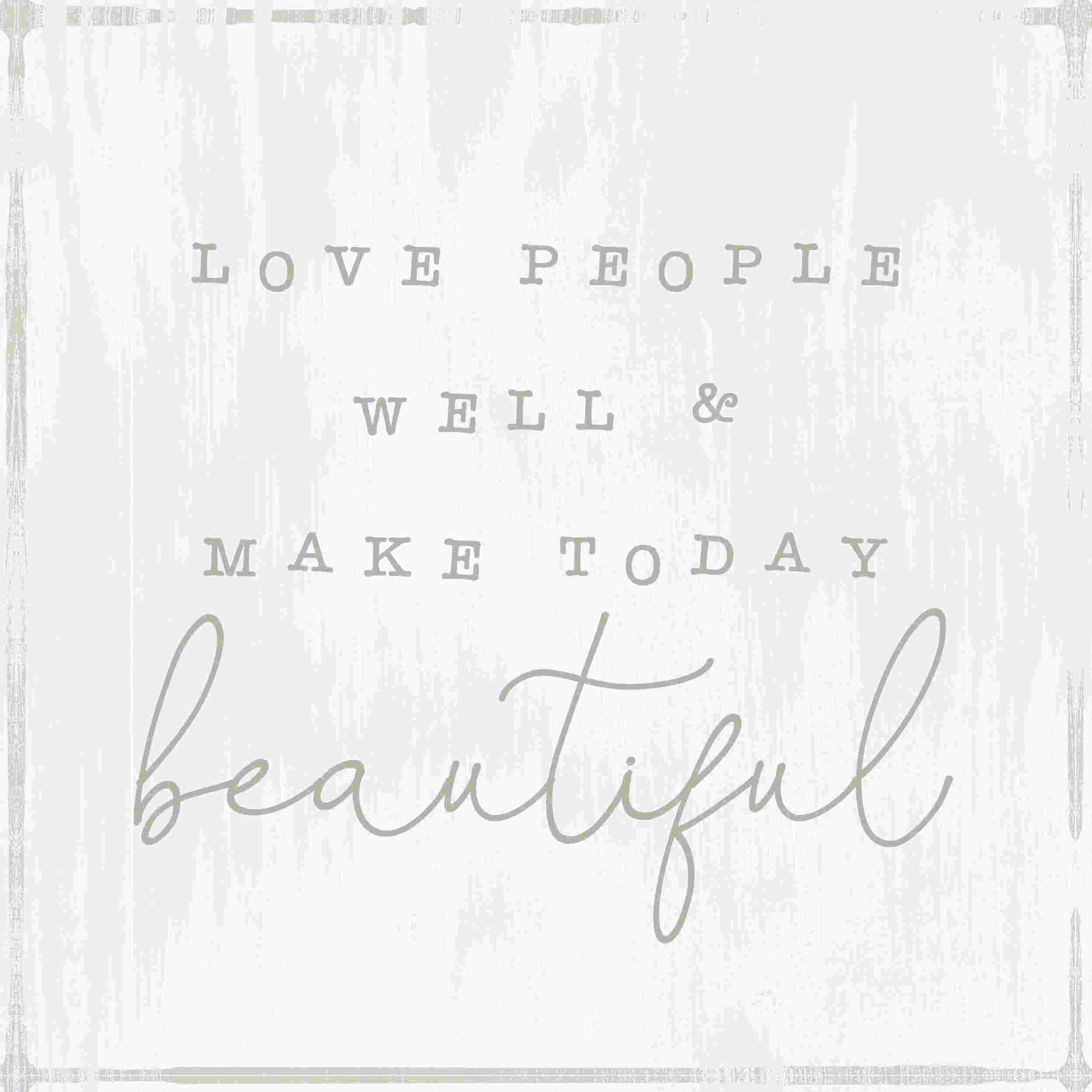 Trinx Love People Well Wrapped Canvas Print | Wayfair