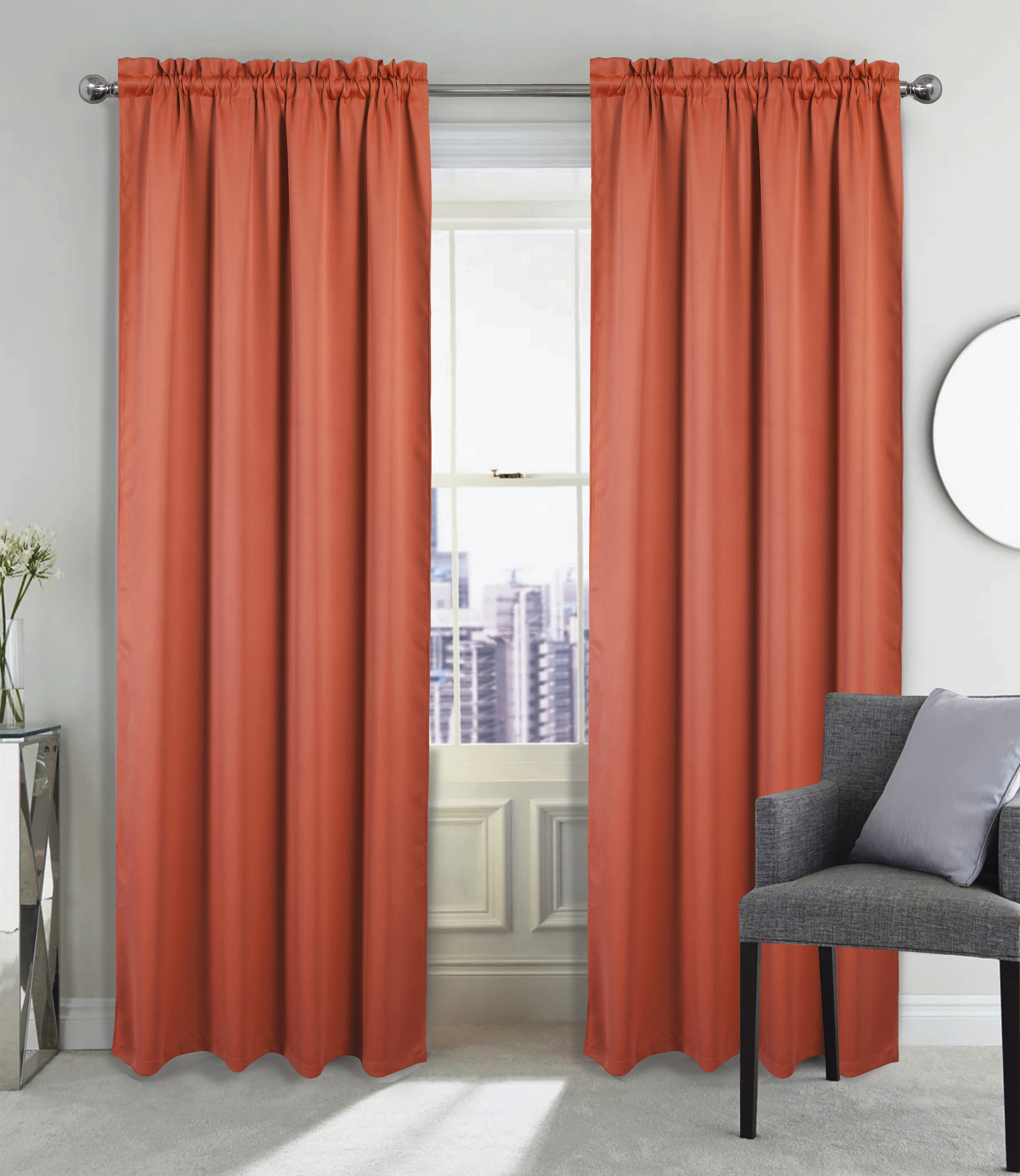 Latitude Run® Twilight Blackout Thermal Rod Pocket Single Window ...