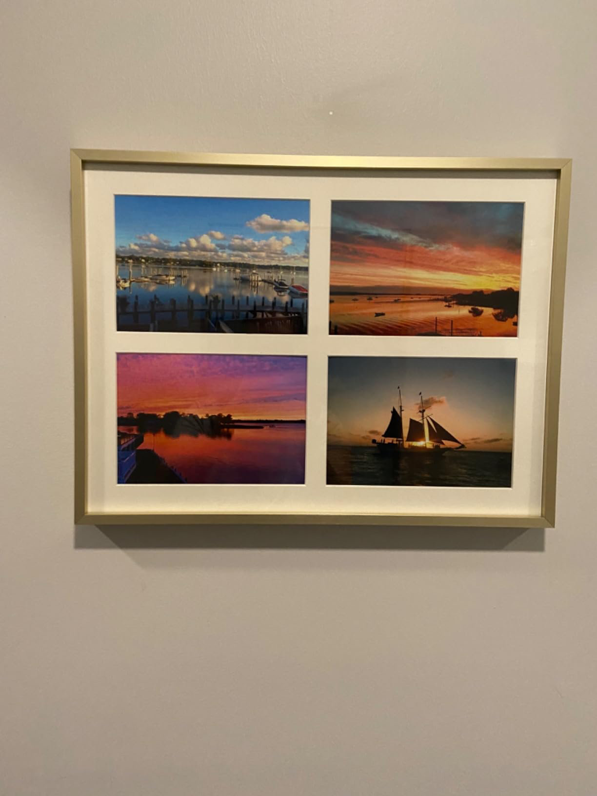 Mercer41 Aluminum Collage Picture Frame,Real Glass Front, Portrait or ...