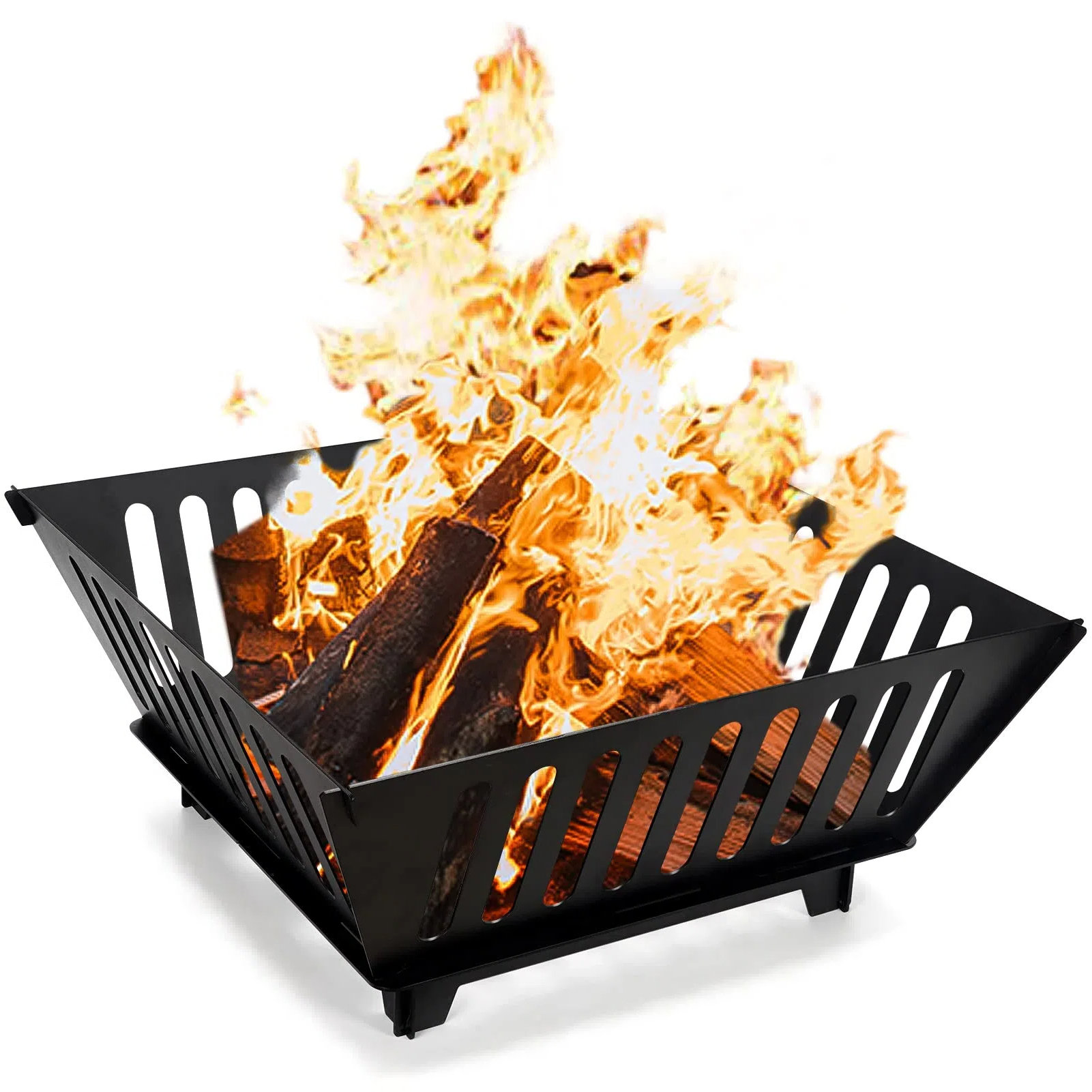 Latitude Run® Fire Pits for Outside Collapsible Portable Plug Fire Pit ...