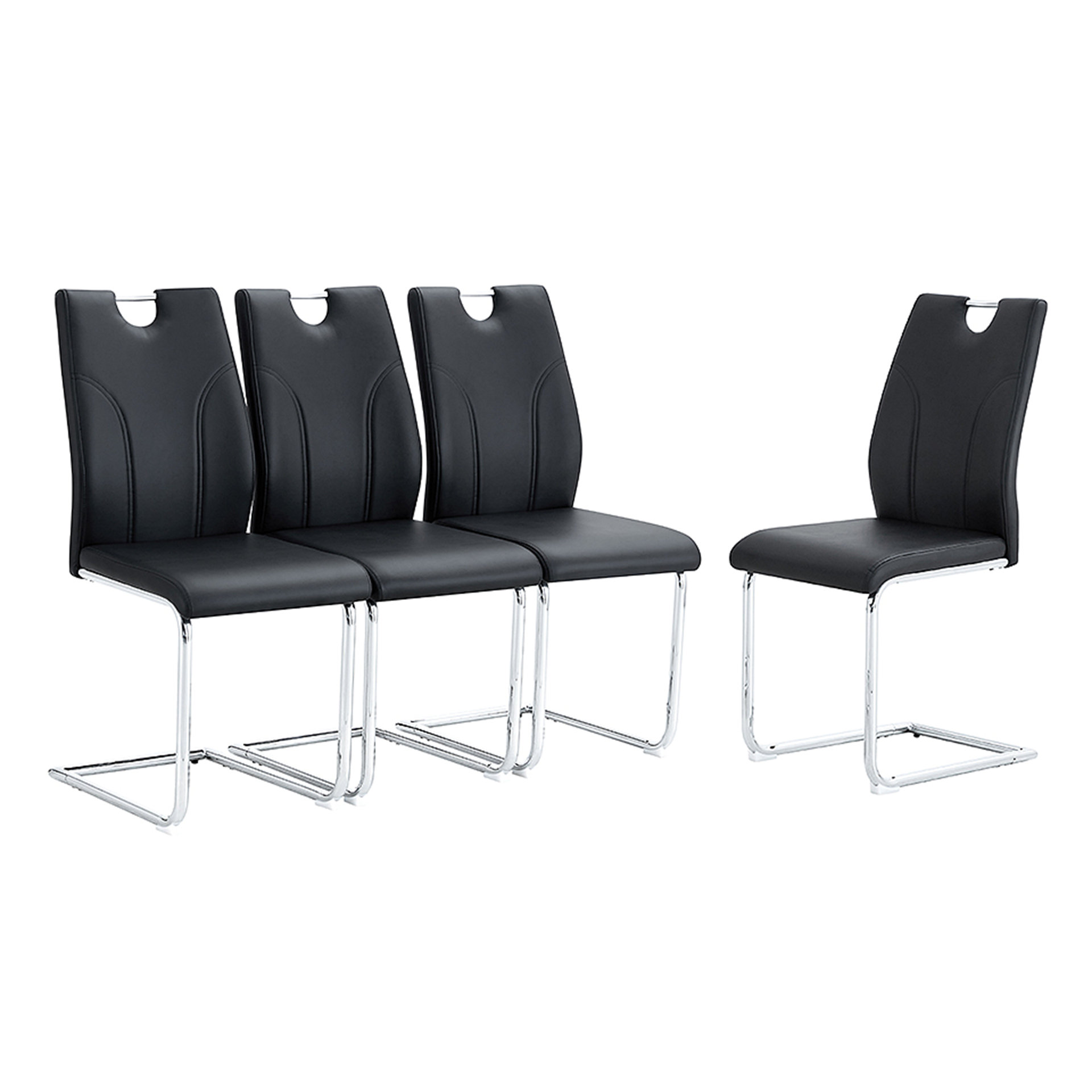 Latitude Run® PU Dining Chair Set.Uniquely Designed Dining Chairs. PU ...