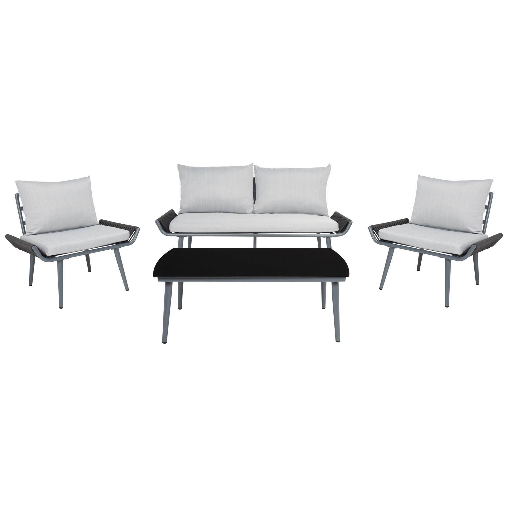 George Oliver 4 Piece Complete Patio Set with Cushions - Wayfair Canada