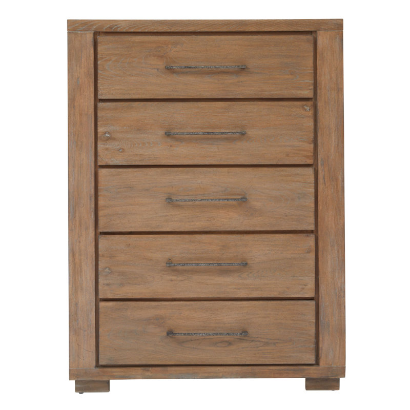Dick Idol Collection Driftwood Transitional 5-Drawer Vertical Chest ...
