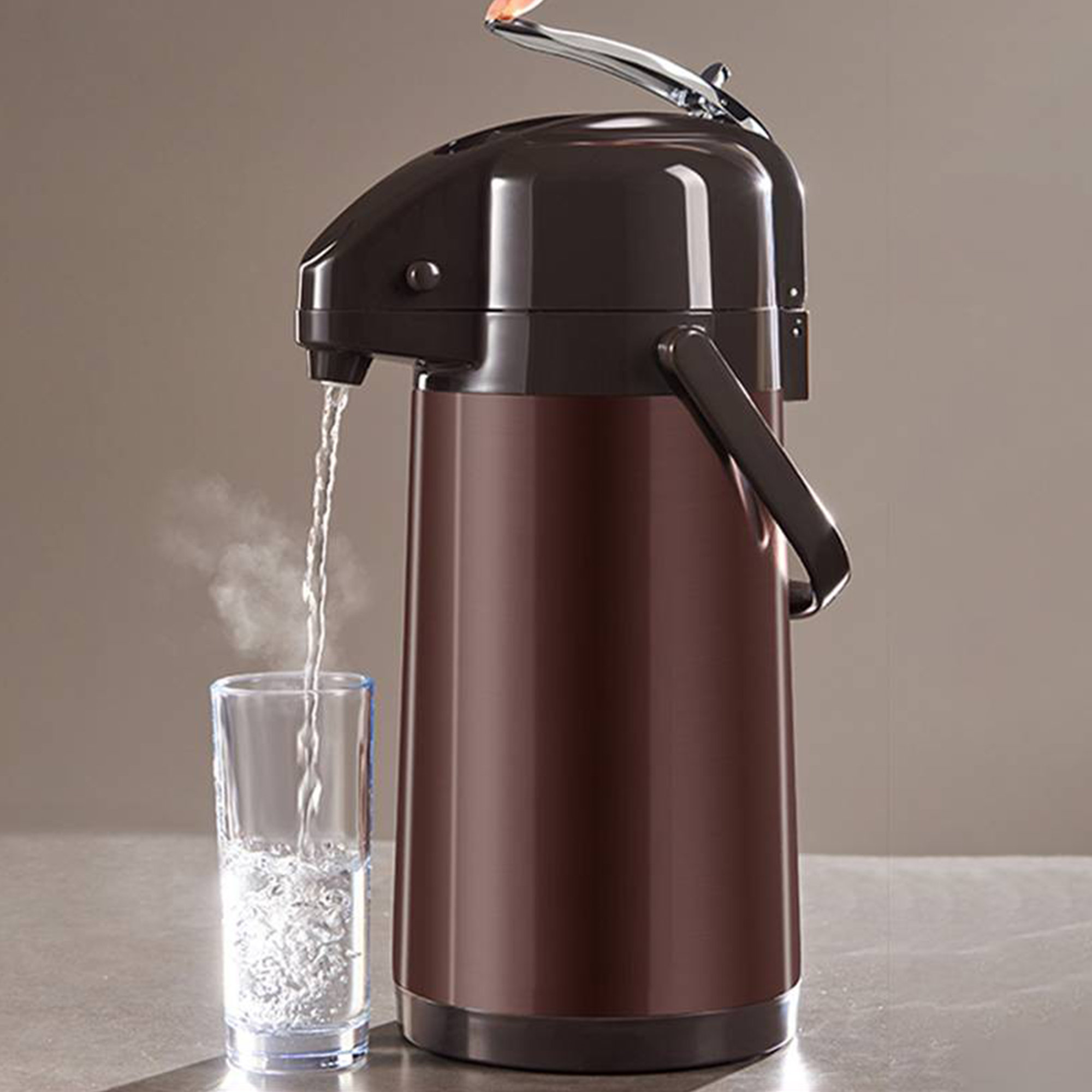 Paracity Upgraded Airpot Coffee Carafe with Double Pump 84oz/2.5L ...