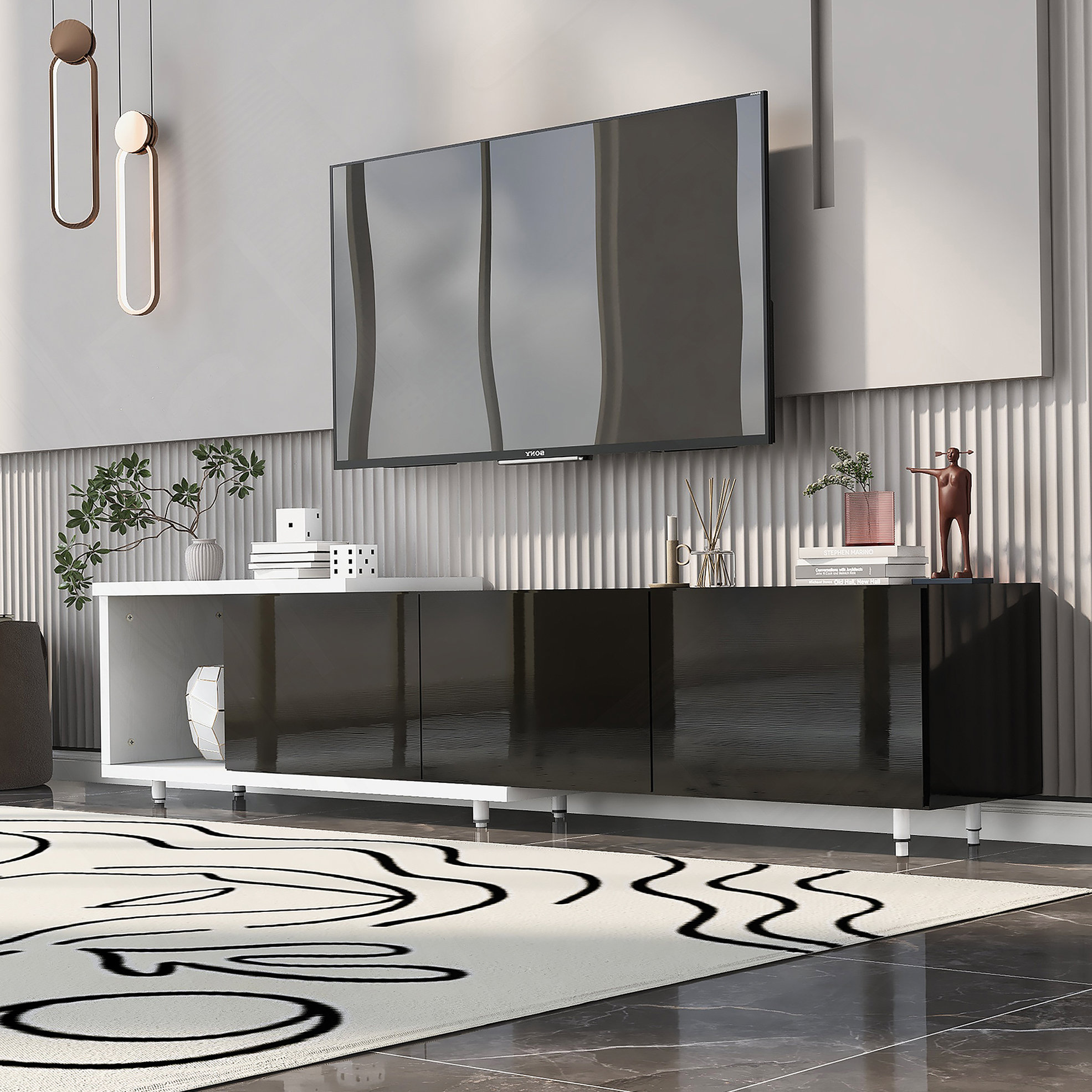 Ivy Bronx 70.1''-100'' Stylish TV Stand TV Cabinet for 80+inch TV ...