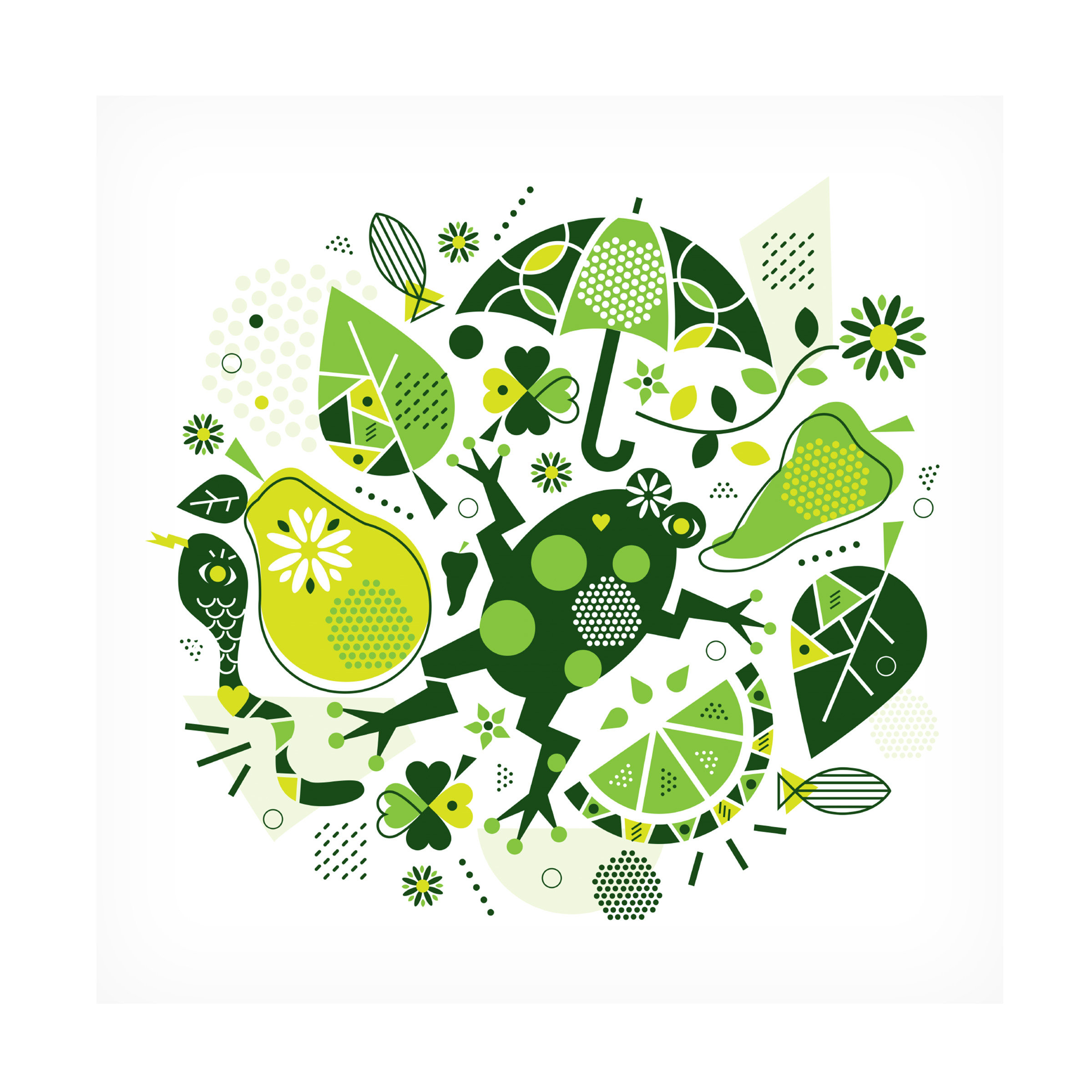 Winston Porter Creative Art Green On Canvas by Melissa Maxwell Canvas ...