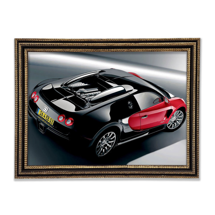 Ebern Designs Bugatti Veyron Side Profile - Single Picture Frame Art ...