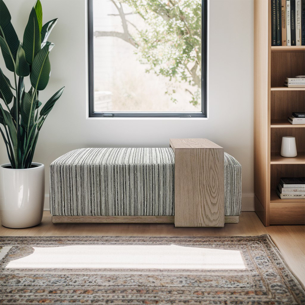 17 Stories Argjent Plush Upholstered Multifunctional Ottoman with ...