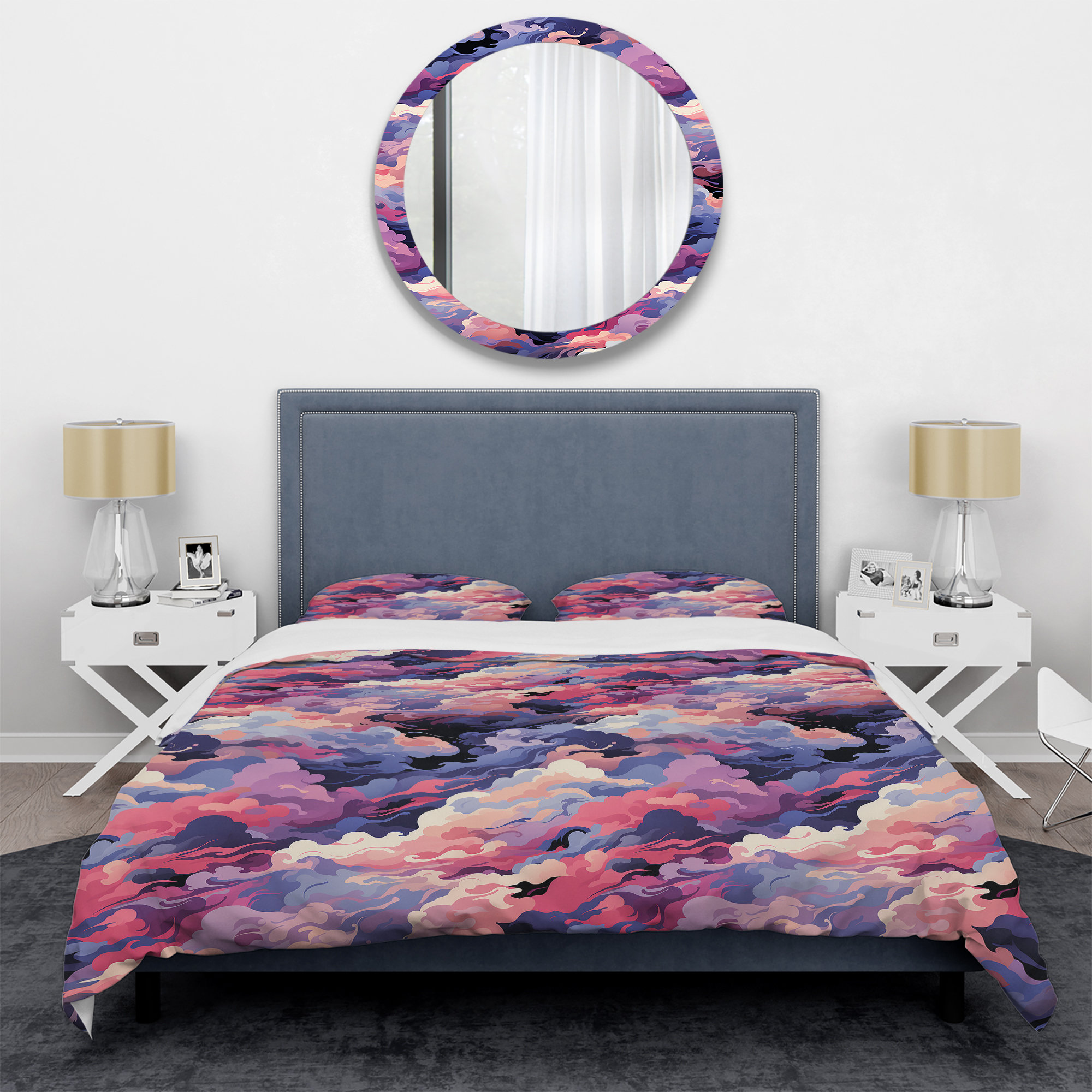 Design Art Celestial Disguise Undulation III Duvet Cover Set | Wayfair