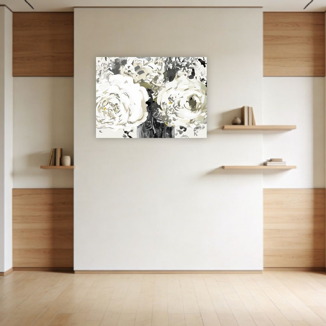 Dovecove Bold Abstract Floral Arrangement Theme, Unframed Wall Art, 24 ...
