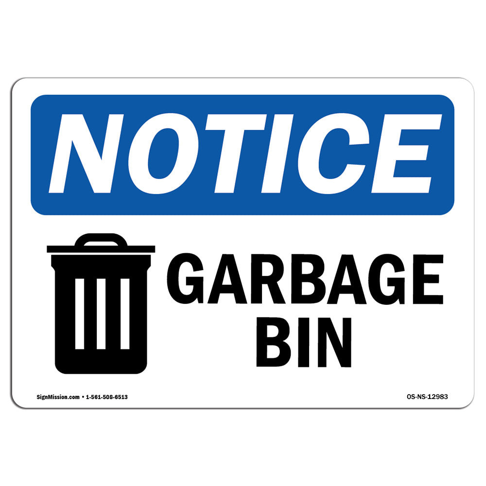SignMission Garbage Can Sign | Wayfair