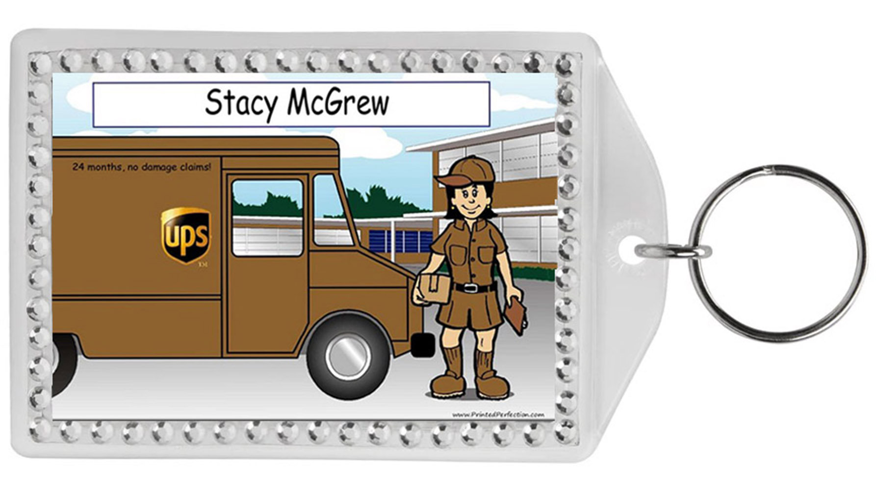 Printed Perfection Personalized Name That Toon UPS Driver Female ...
