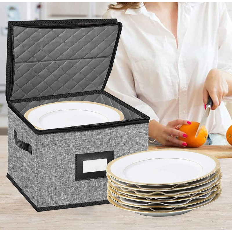 VEROSAL Dark Gray 2 - PACK China Storage Containers (12128in) | Wayfair