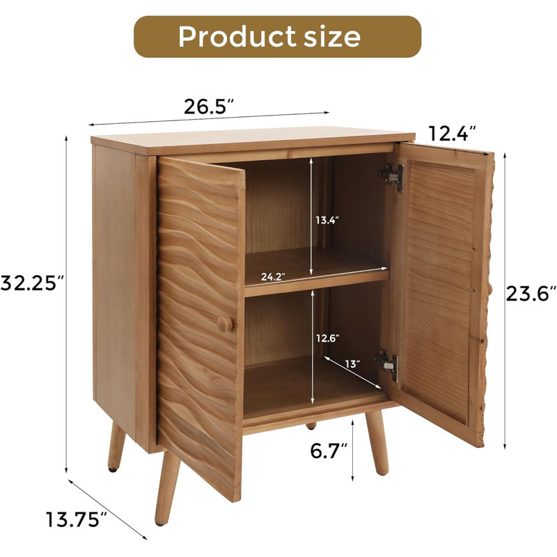 Corrigan Studio® 32'' Tall Accent Storage Cabinet | Wayfair