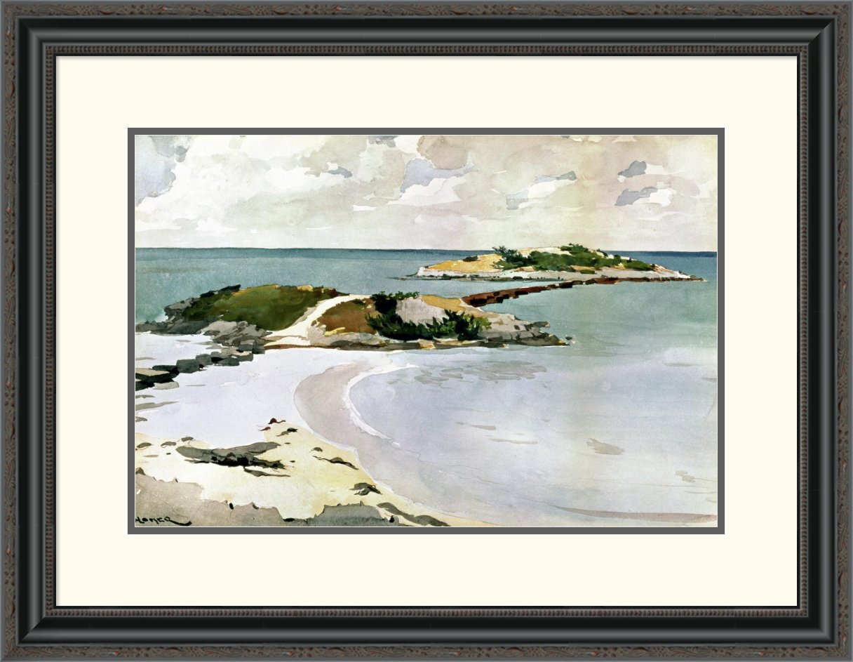 Vault W Artwork Gallows Island by Winslow Homer - Picture Frame ...
