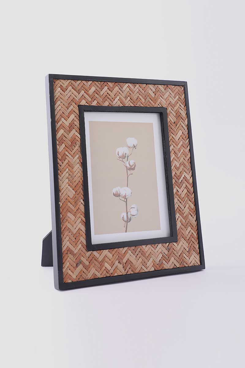 Winston Porter Decorative Bamboo Braid Pattern Wood Tabletop Photo ...