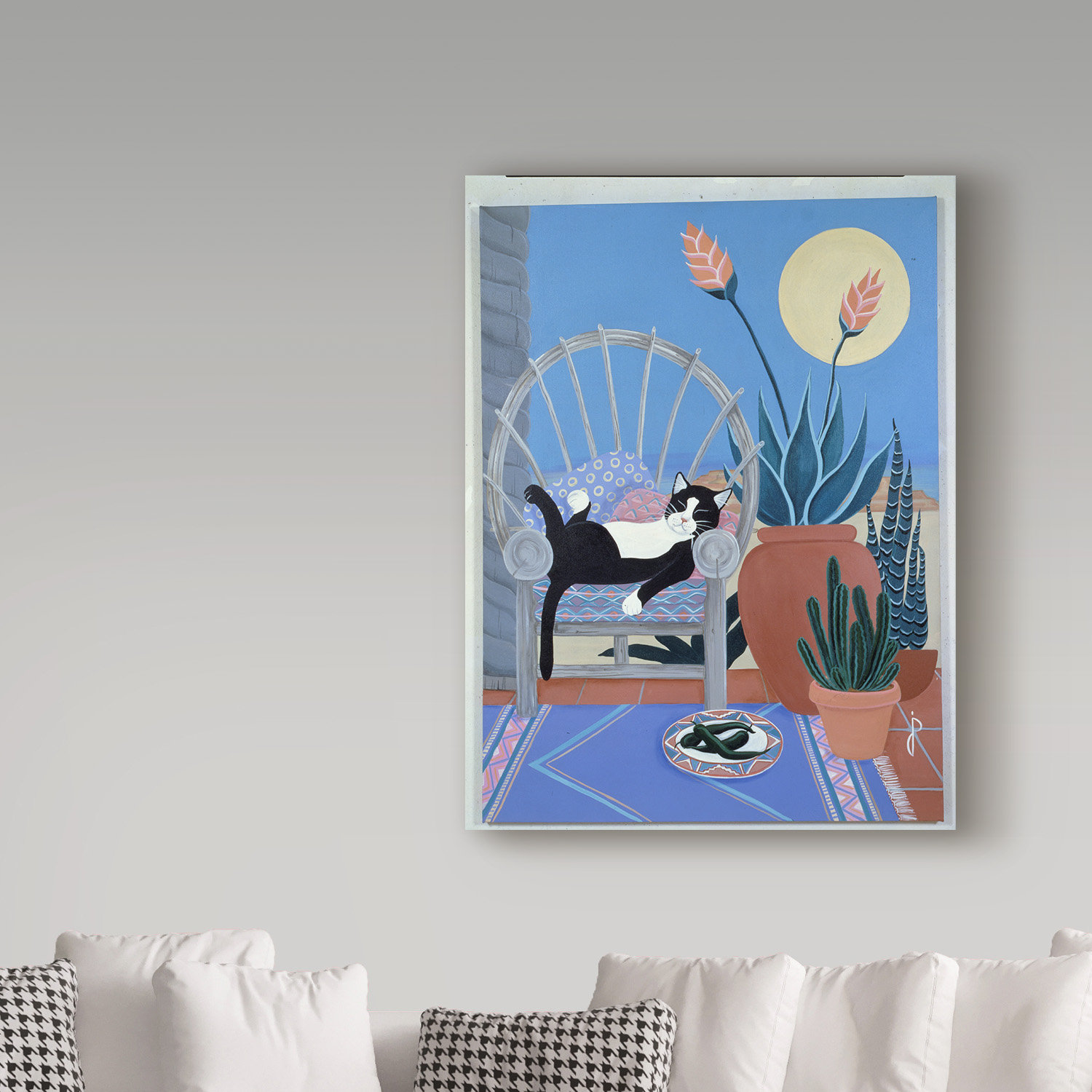 Winston Porter Jondra 'So This Is Life in The Desert' Acrylic Painting ...