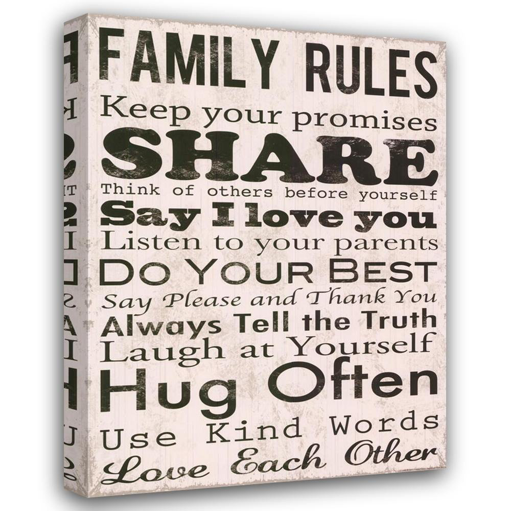 Latitude Run® Family Rules Panel - Wayfair Canada