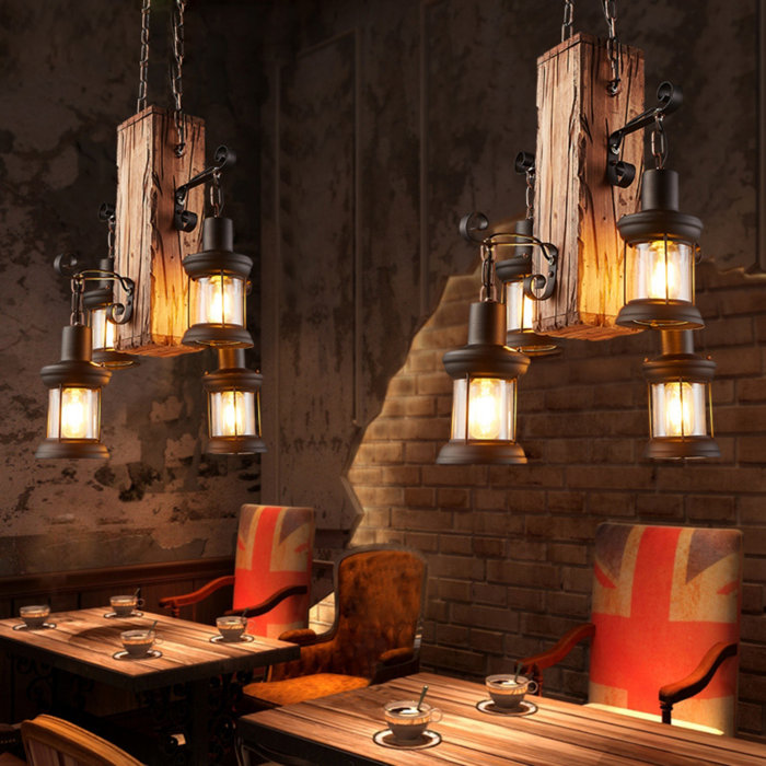 Millwood Pines Gotar 4 - Light Black Lantern Pendant & Reviews | Wayfair