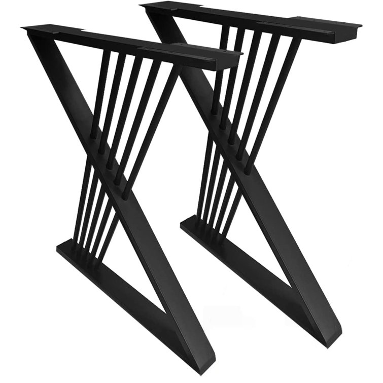 Symple Stuff Black metal table frame, 60 x 72cm | Wayfair.co.uk