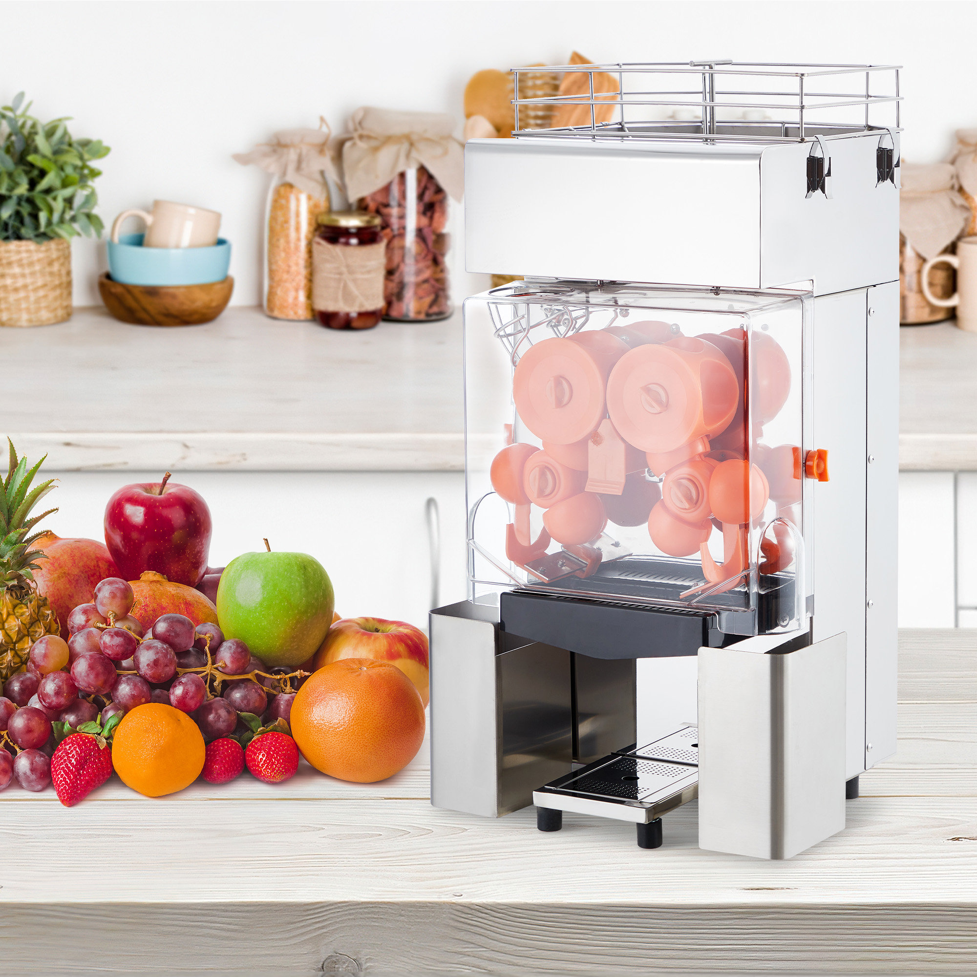 gaomon Commercial Stainless Steel Automatic Juicer Machine, 110V High ...
