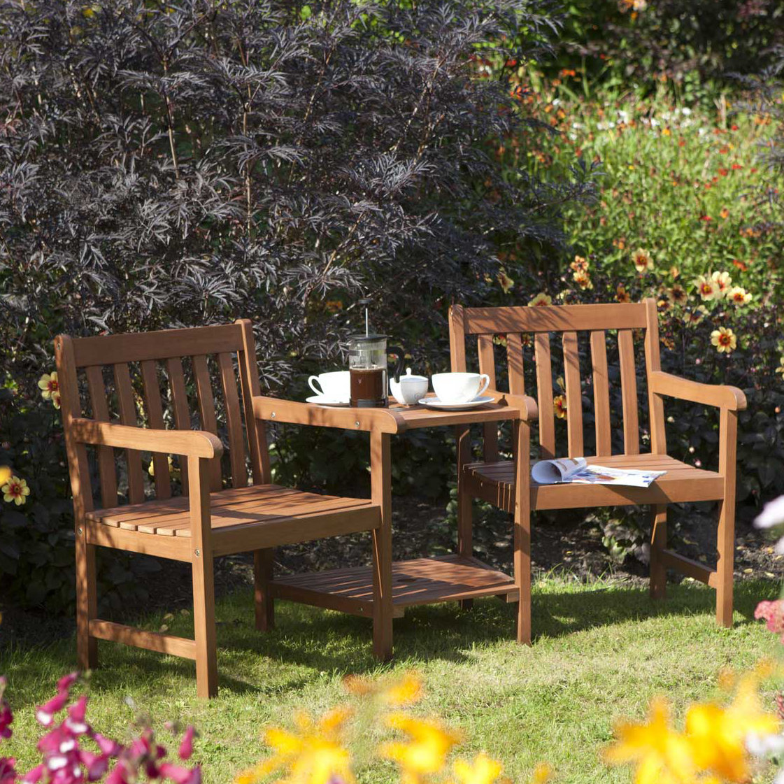Rowlinson Hampton Companion 3 Piece Conversation Set & Reviews | Wayfair
