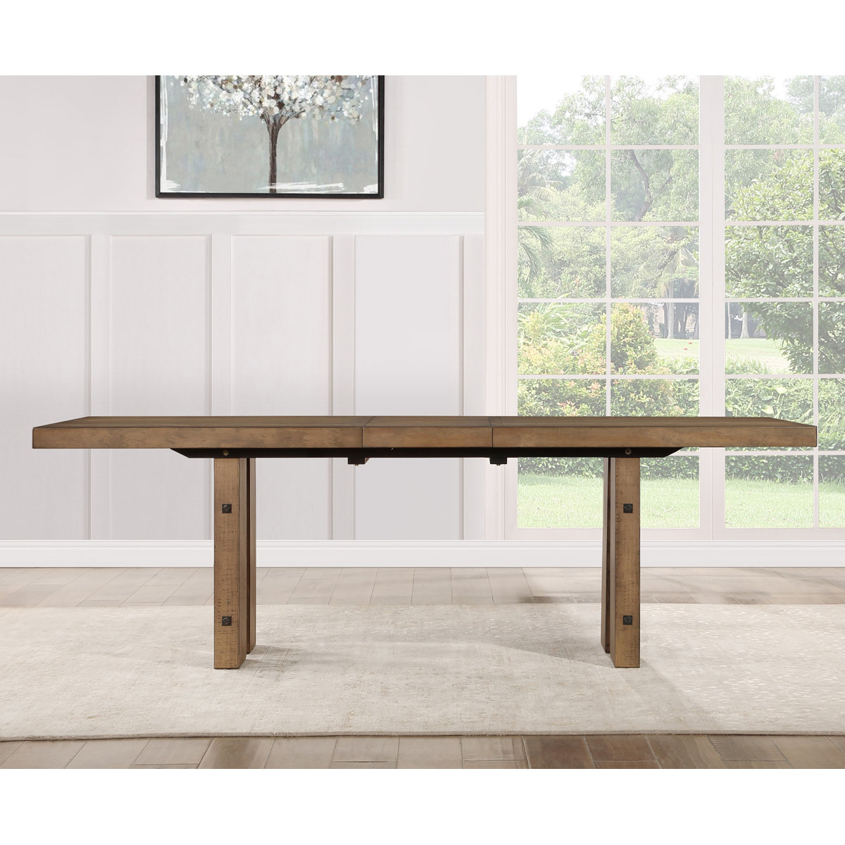Loon Peak® Iresha Extendable Double Pedestal Dining Table & Reviews ...