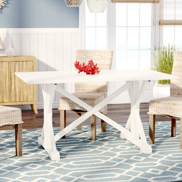 August Grove® Commack 35" Trestle Dining Table "& Reviews" | Wayfair
