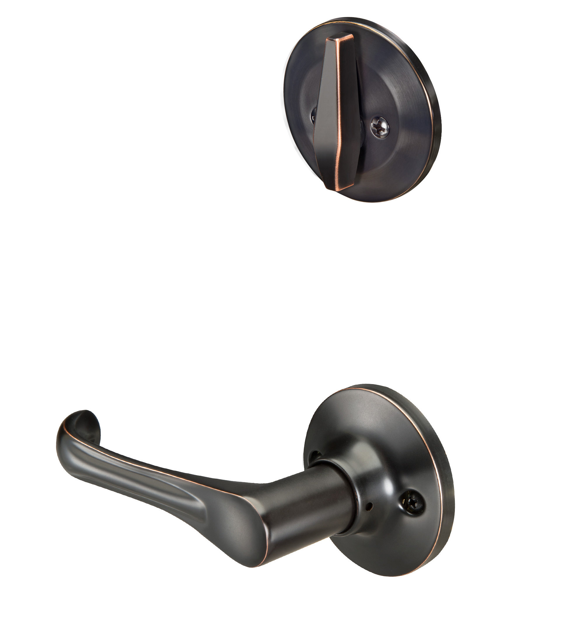 Yale Home Single Cylinder Interior Lever Set (Exterior Portion Sold ...