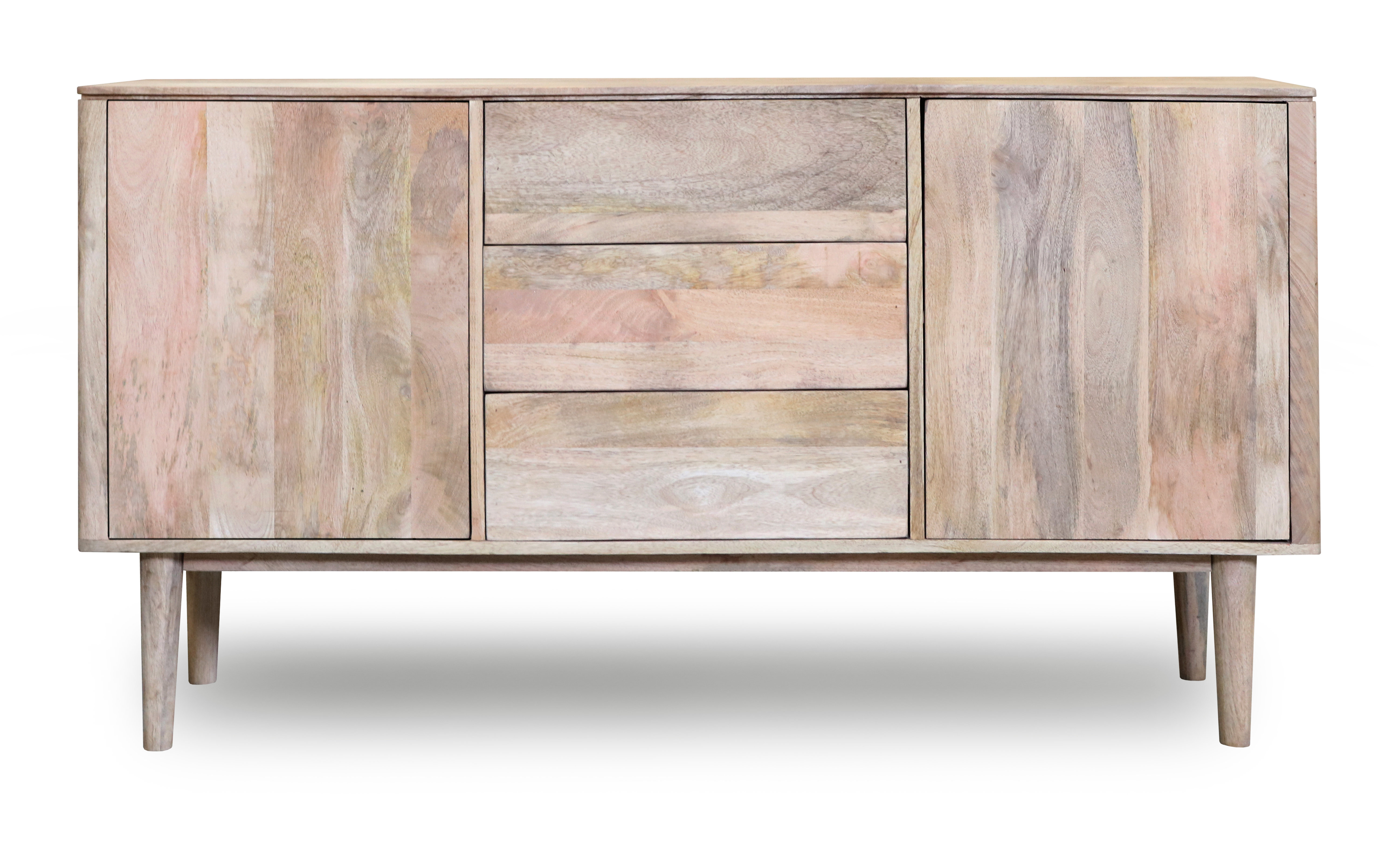 Hykkon Cowden 150 Cm Wide 3 Drawer Mango Solid Wood Sideboard | Wayfair ...