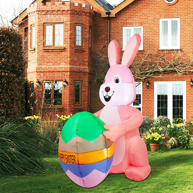 The Holiday Aisle® Bunny Inflatable | Wayfair