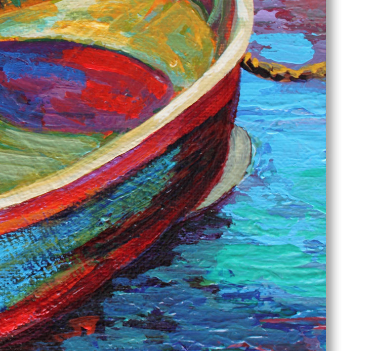 Trademark Art Marion Rose " Riviera Boat II " by Marion Rose Painting ...
