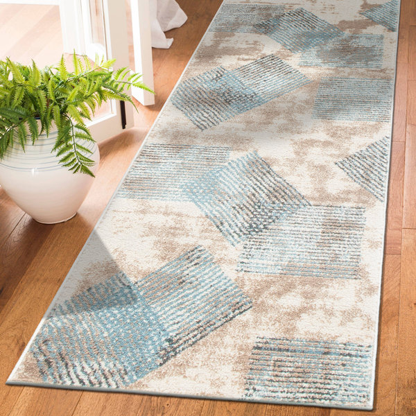 Trent Austin Design® Prall Geometric Beige/Aqua/Brown Area Rug ...