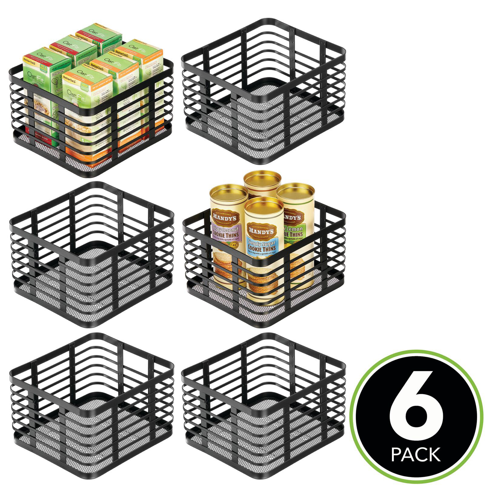 mDesign Small Metal Wire Organizer Basket for Kitchen | Wayfair