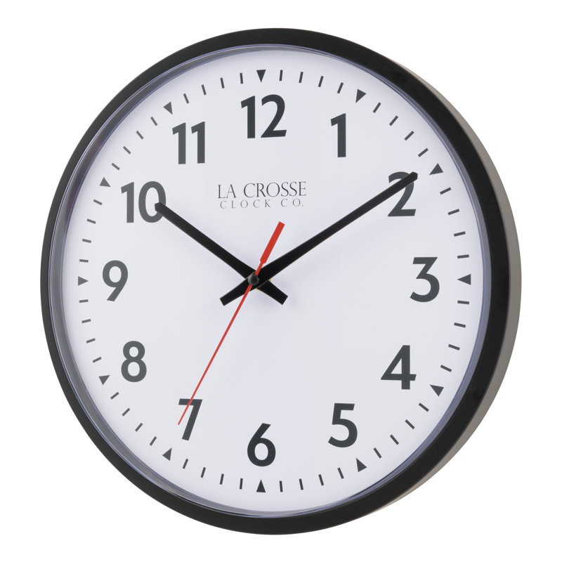 La Crosse Technology Commercial Quartz Wall Clock & Reviews | Wayfair