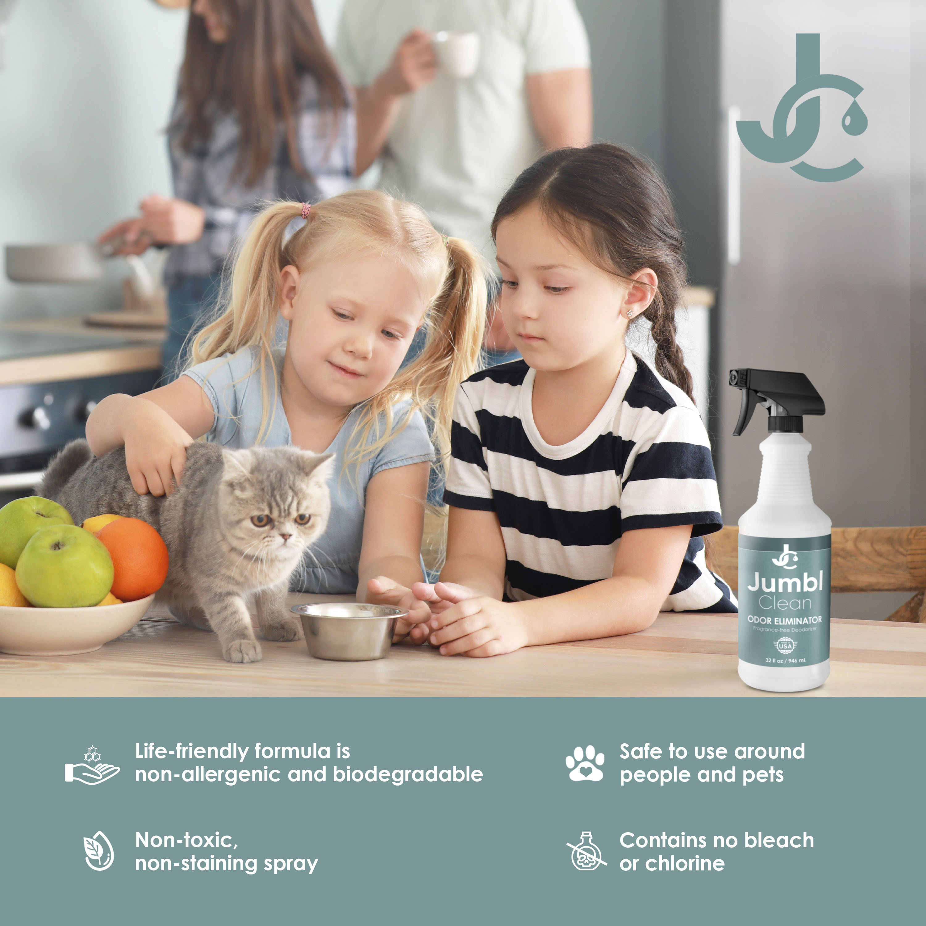 JumblClean Zero Odour Eliminator For House, Smell Remover Spray ...